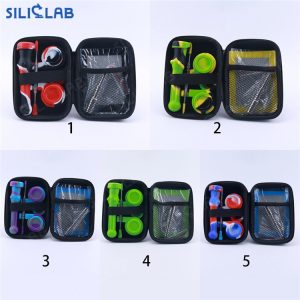 A Set Custom Honey Straw Dab Rig - Siliclab