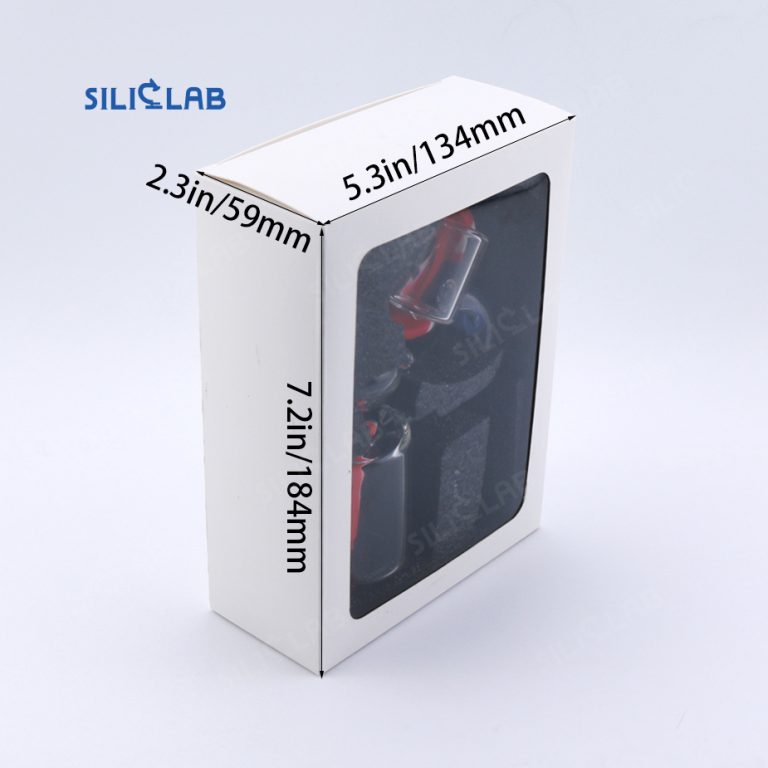 Microscope Silicone Dab Rig Glass Combination 8'' - Siliclab