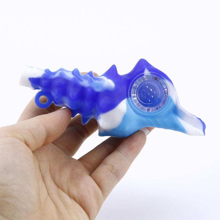 Conch Shell Pipe Silicone Smoking Weed Tube 4.7'' - Siliclab