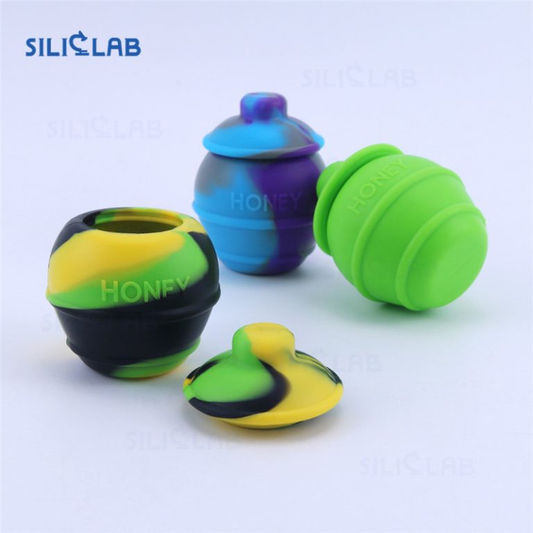 Honey Pot Wax Container 28ml Silicone Slick Jar - Siliclab