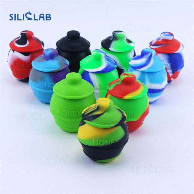 Honey Pot Wax Container 28ml Silicone Slick Jar - Siliclab