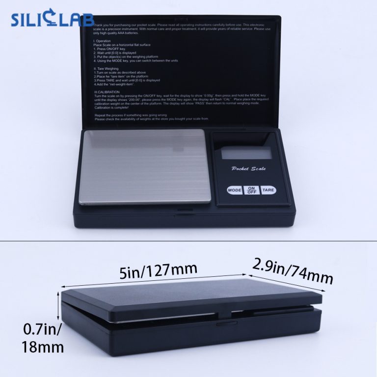 Weed Scale Digital with High Precision 500g/0.01 - Siliclab