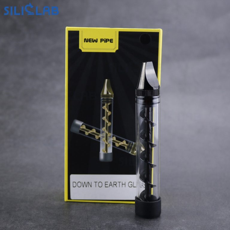 New Pipe Glass Twisty Blunt Pipe Kit 2 Series Box - Siliclab